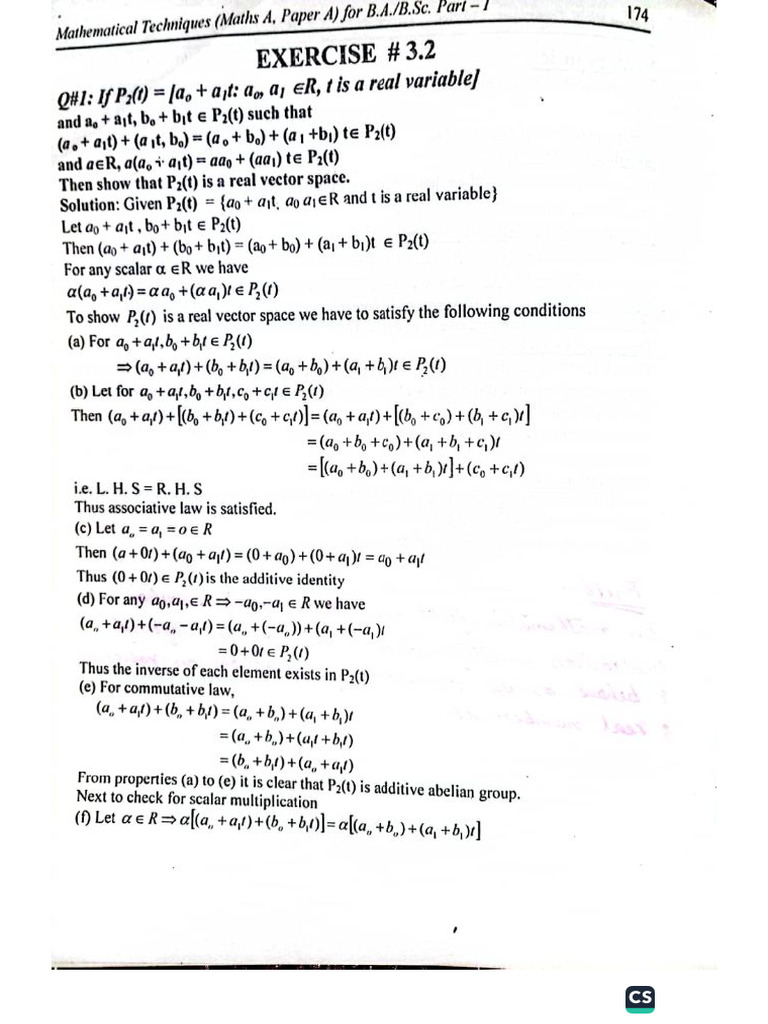 Linear Algebra Notes | PDF