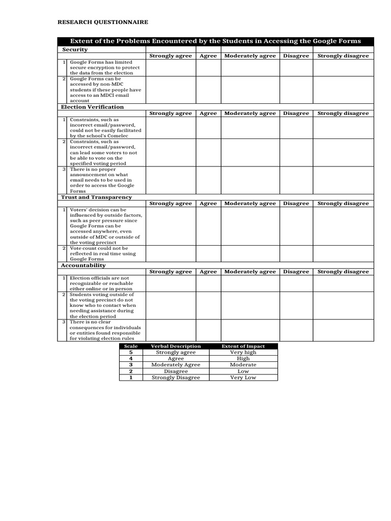 System For Student Election Questionnaire | PDF