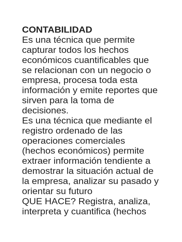 Contabilidad definición | PDF