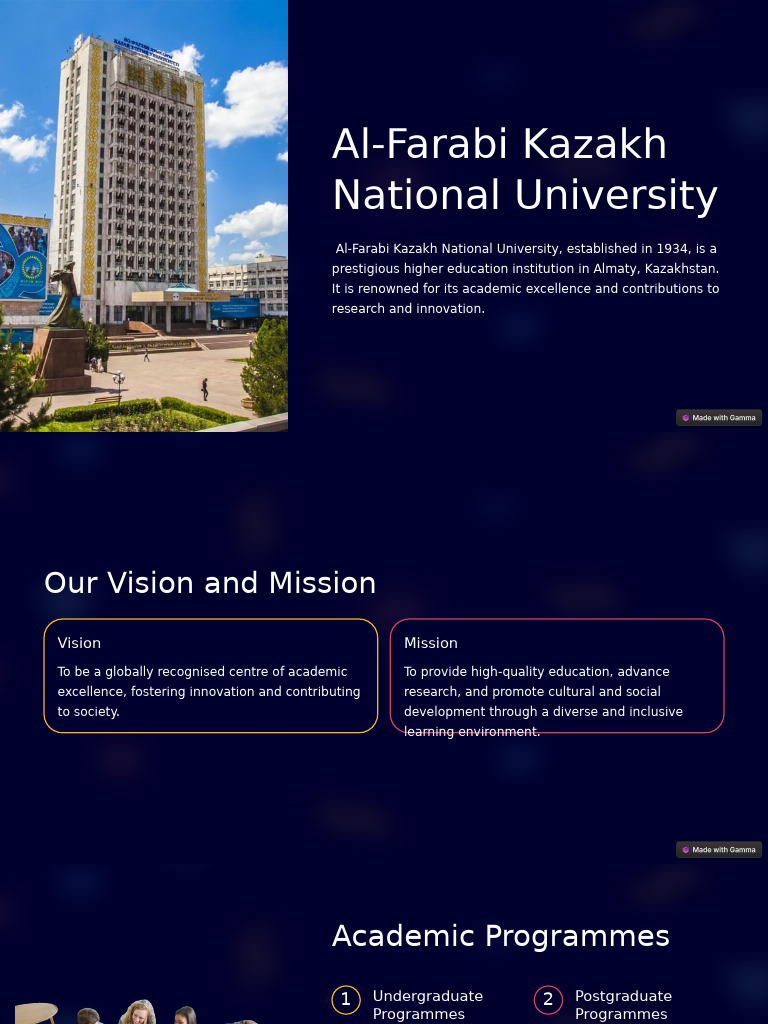 Al Farabi Kazakh National University | PDF