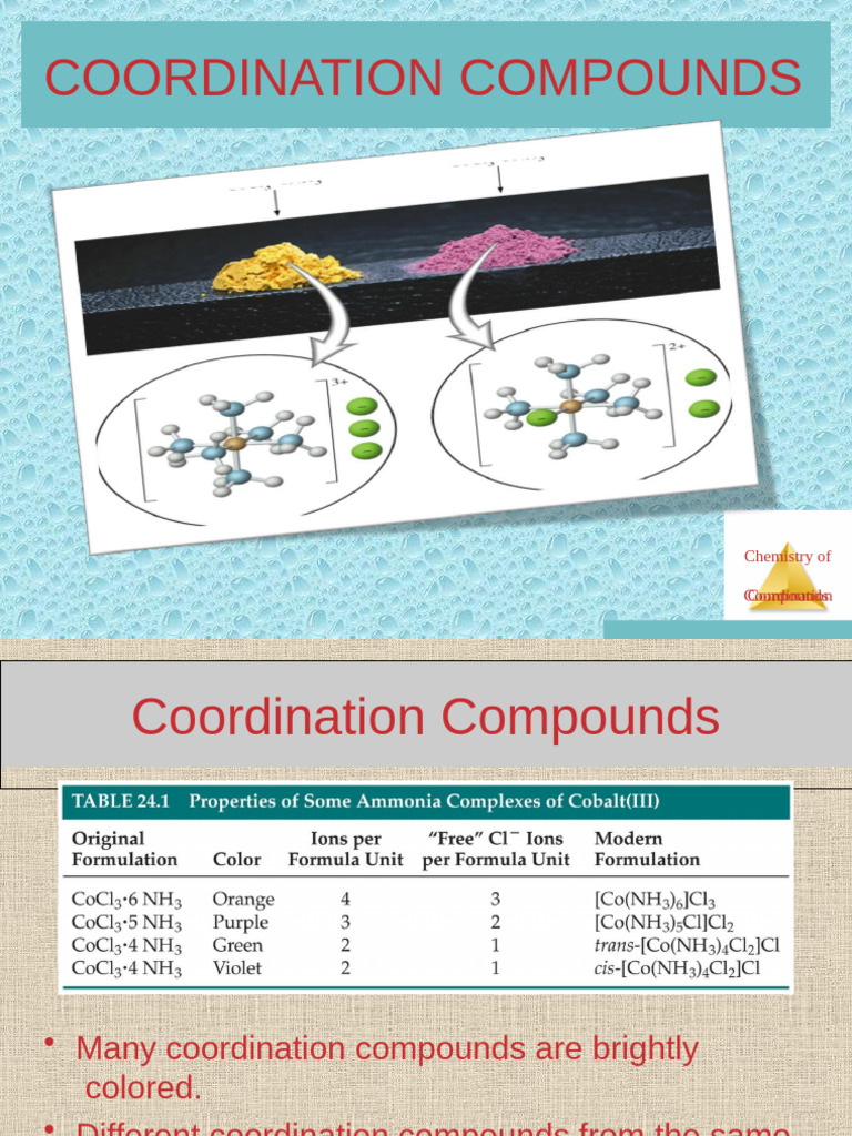 CH 7 Coordination | PDF