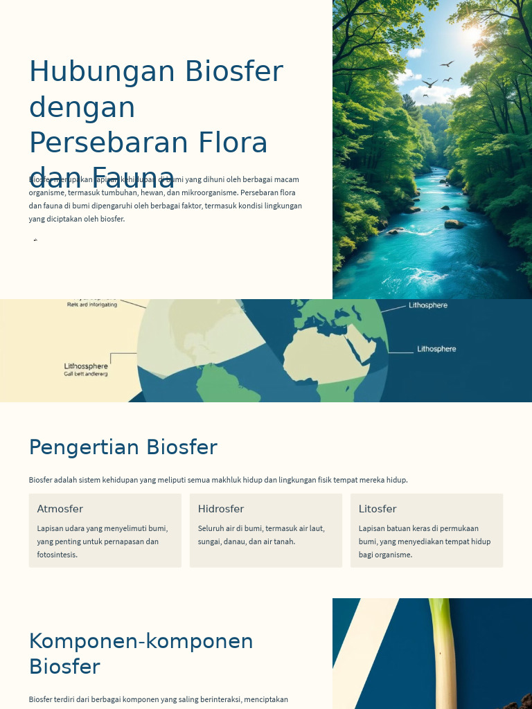 KELAS 11 - Hubungan-Biosfer-dengan-Persebaran-Flora-dan-Fauna | PDF