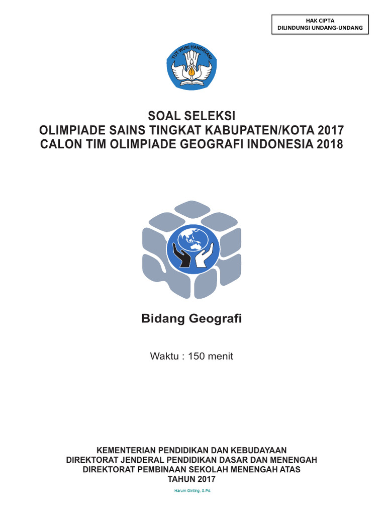 Soal Osk Geografi 2017 | PDF