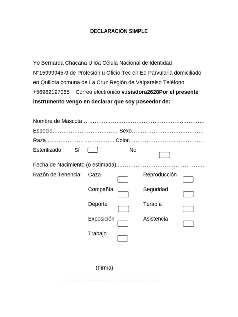 declaracion_simple_poseedor | PDF