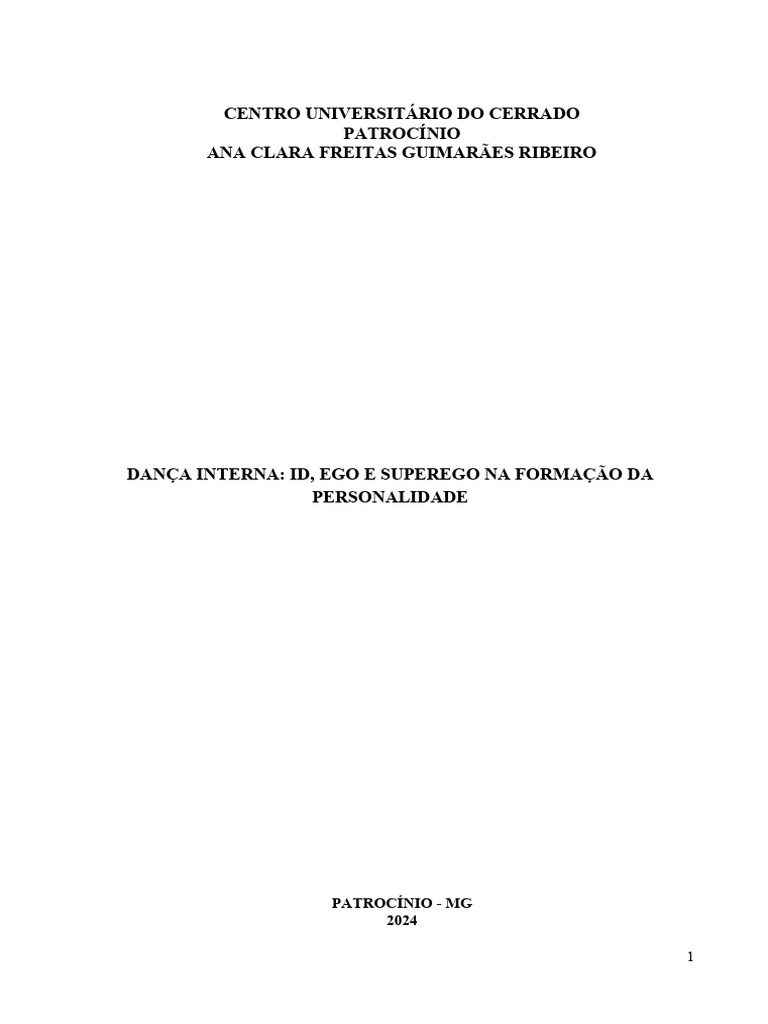 Id, Ego e Superego | PDF