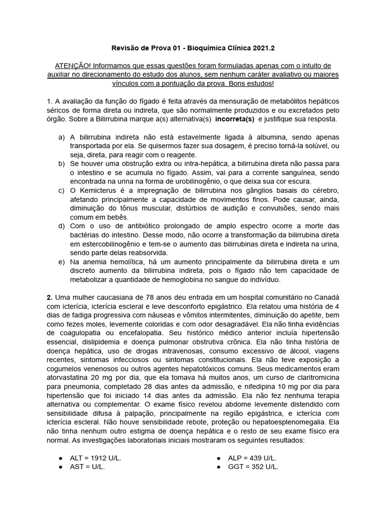 Revisão de Prova01 | PDF