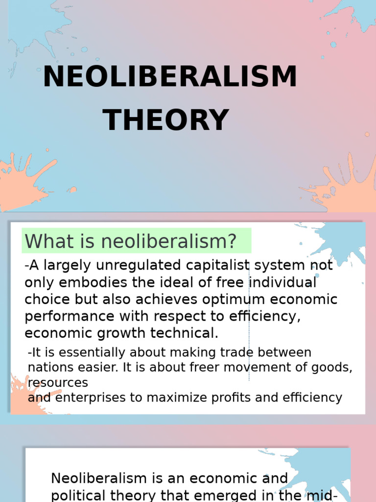 Neoliberalism | PDF