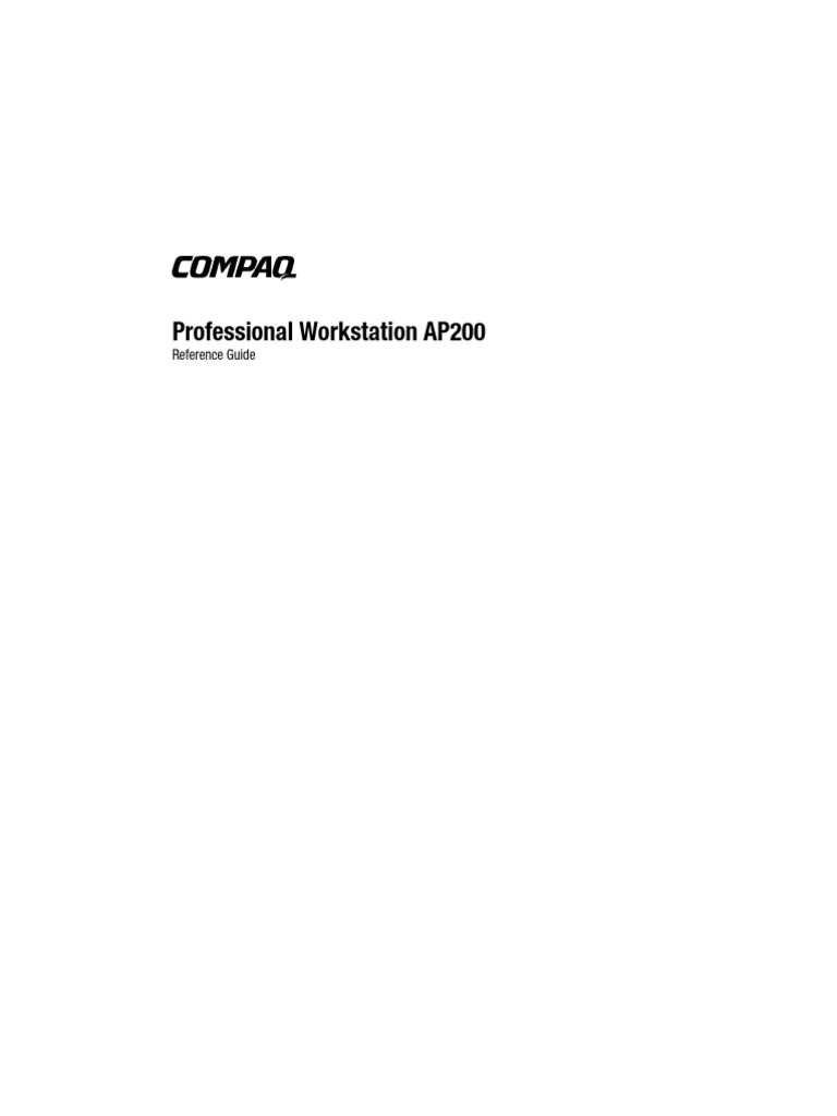 Compaq AP2000 Manual | PDF