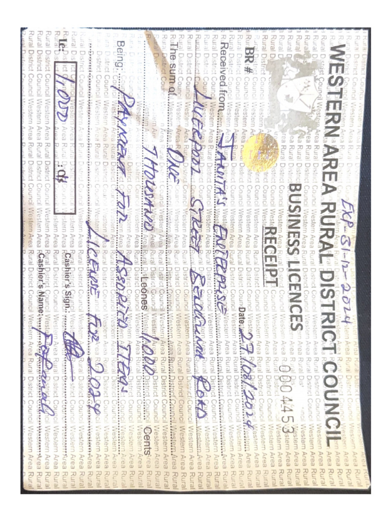 Rural District Council Western Area Rural District Cu | PDF