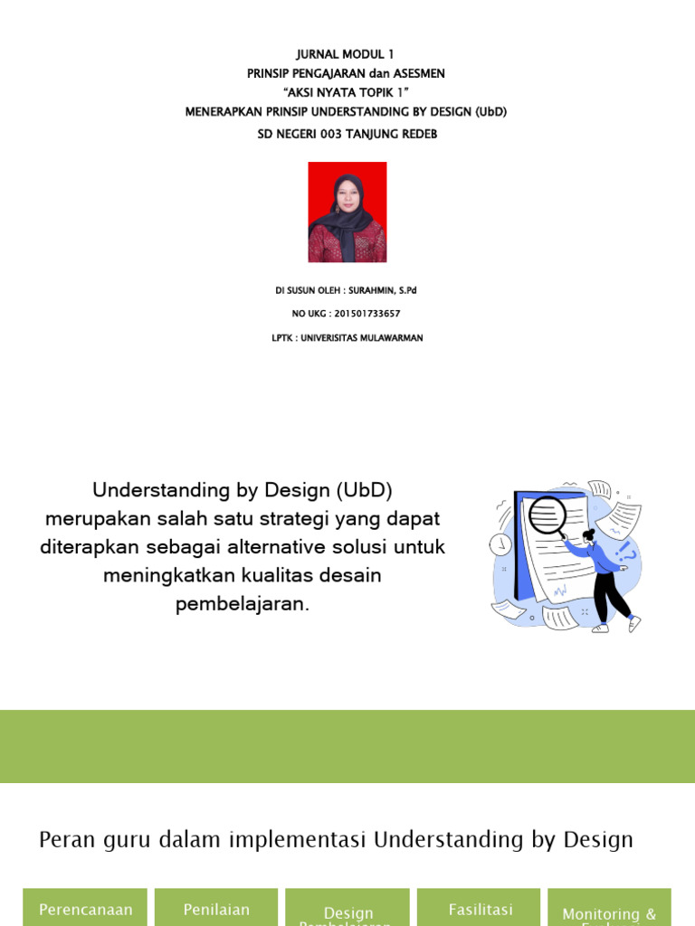 Jurnal Pembelajaranku Topik Understanding by Design | PDF