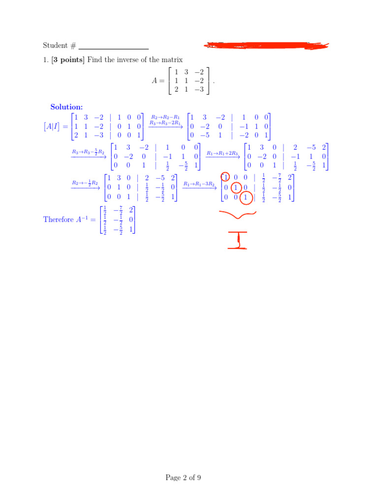 Inverse Row Op | PDF