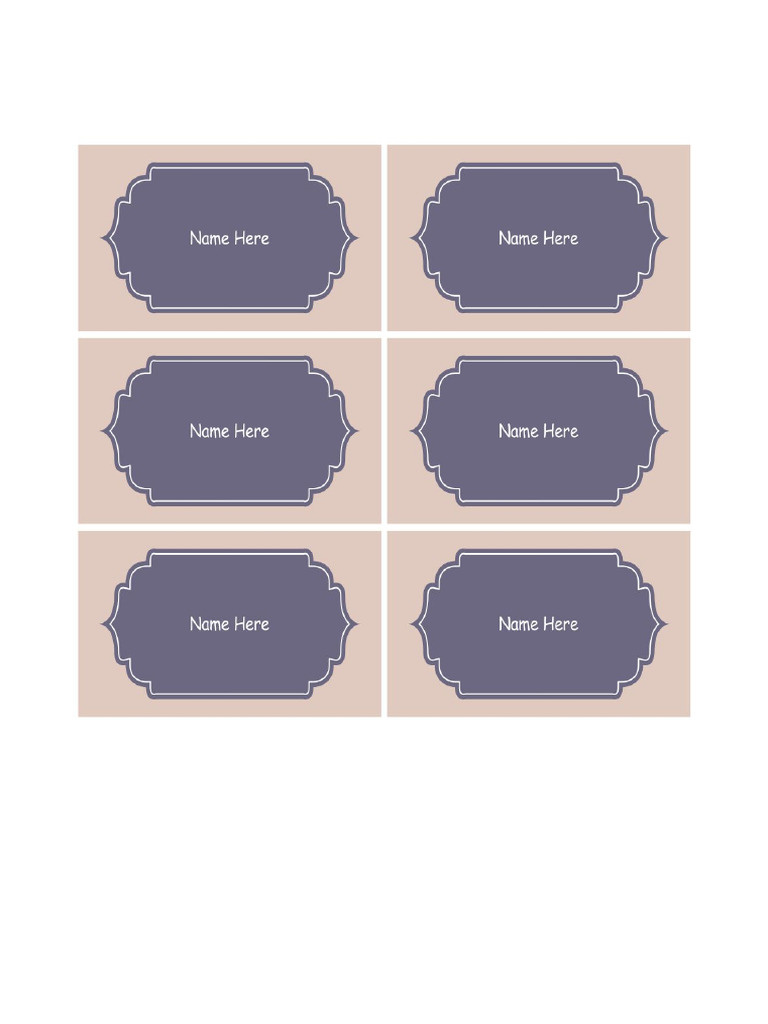 Free Printable Name Tags Templates - 4106.jpg | PDF