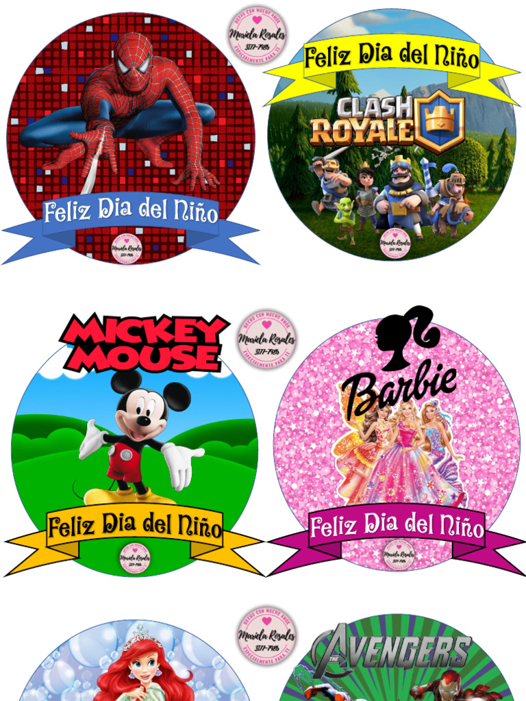 Topper para El Dia Del Niño. Mariela Rosales | PDF
