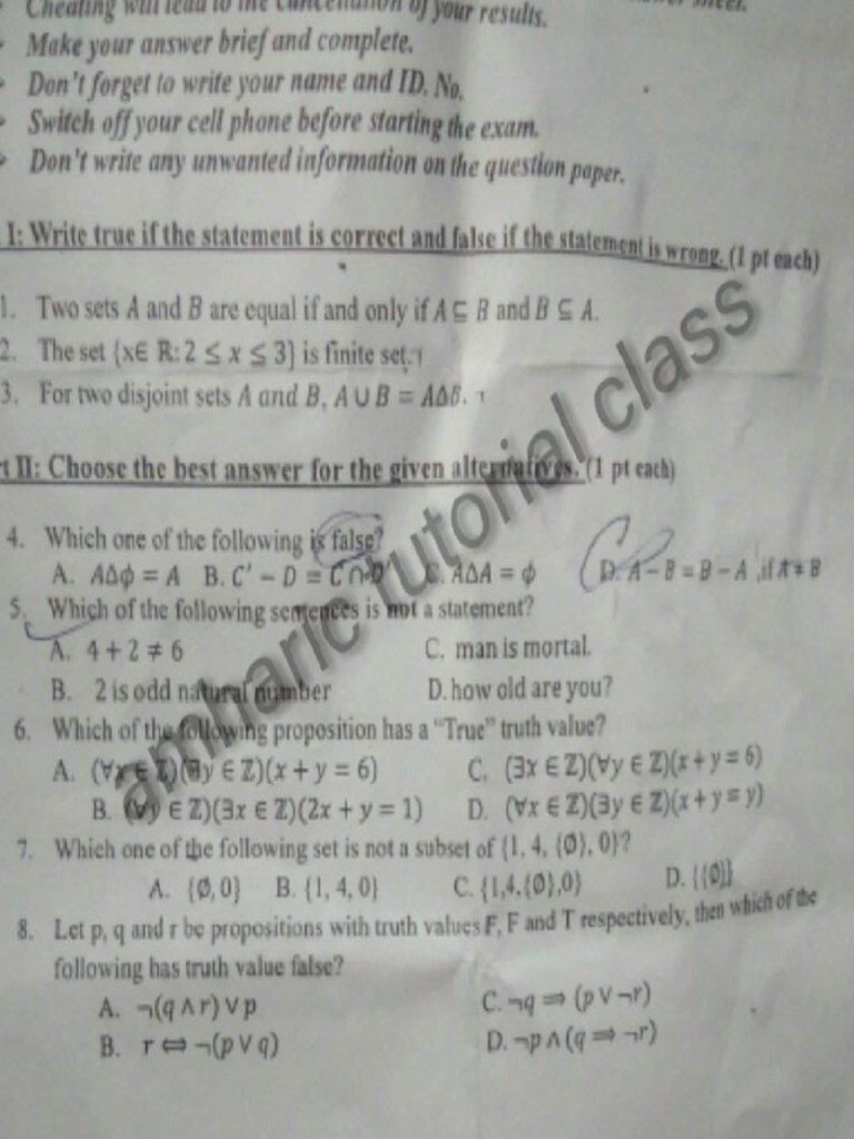 Math For SS Midterm Exam 2 (MTU) | PDF