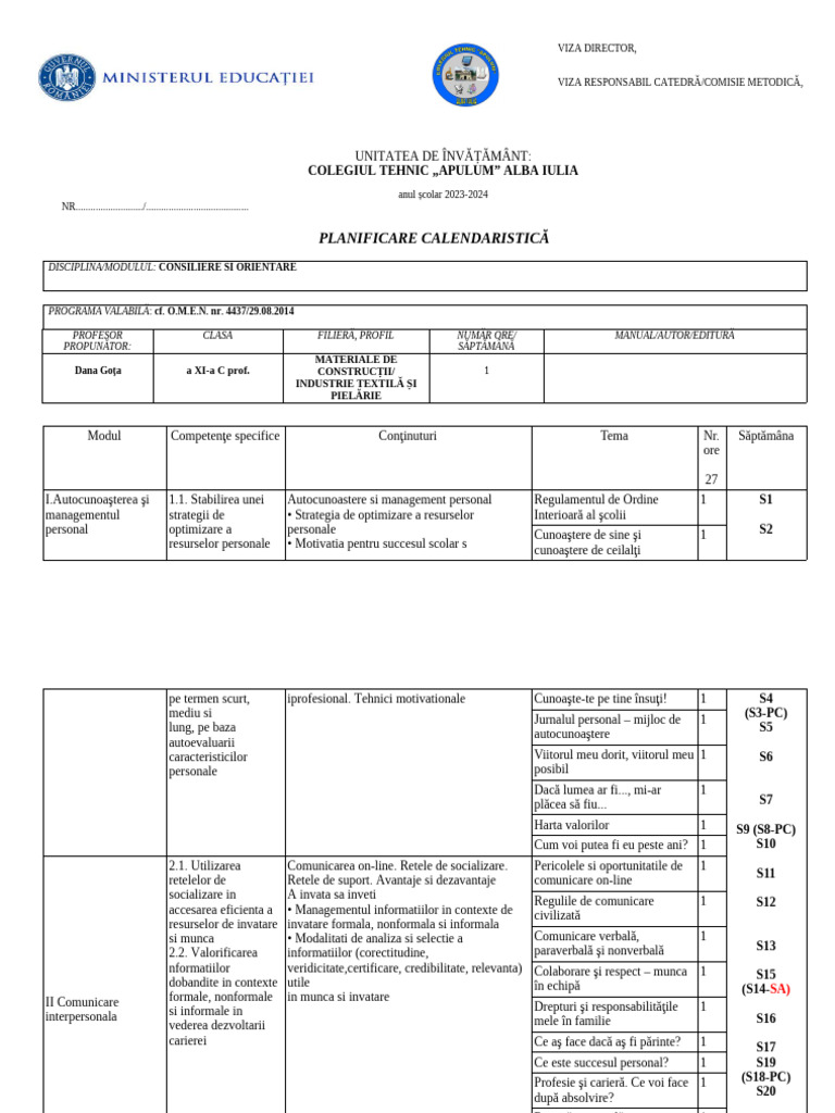 Dirigentie 11c Prof Gota | PDF