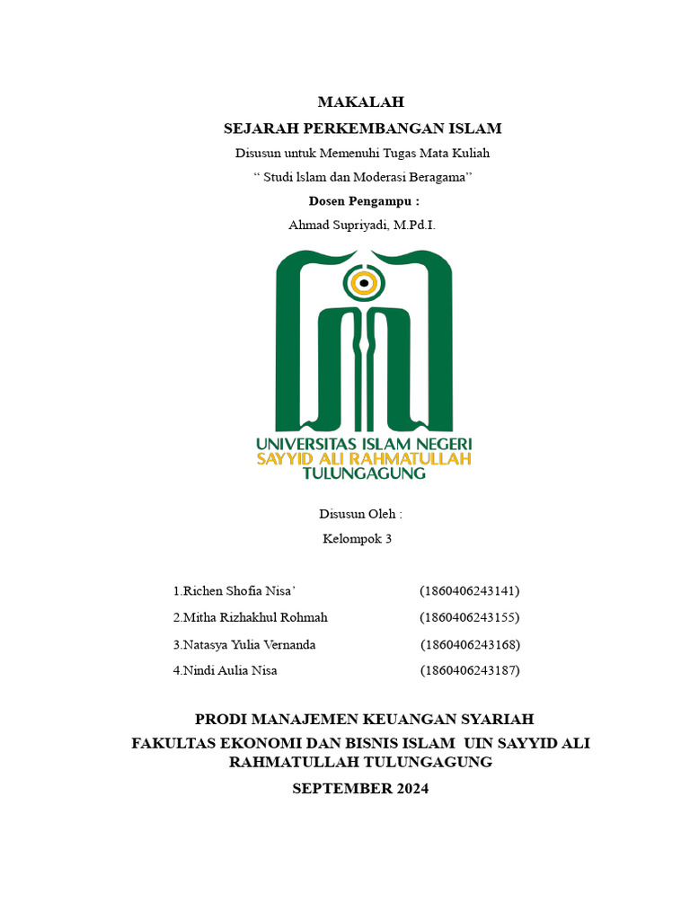 Makalah Kelompok 3 Moderasi Beragama | PDF Makalah Kelompok 3 Moderasi Beragama | PDF