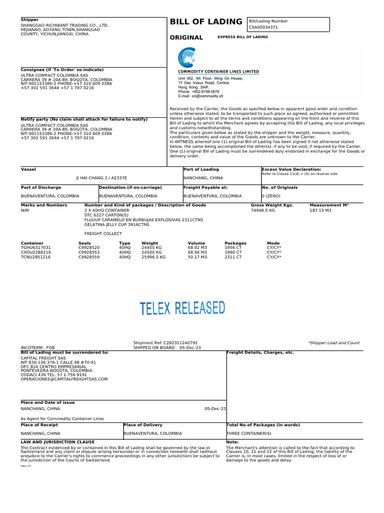 Telex BL Rw2306&Rw2307 | PDF