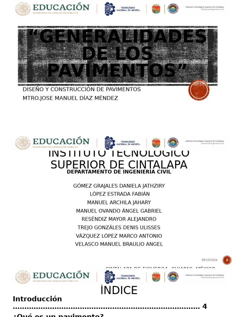 Generalidades de Los Pavimentos | PDF | Hormigón