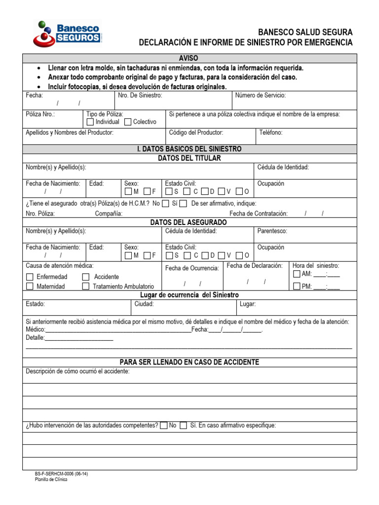 PLANILLA DE DECLARACION DE SINIESTROS (1) (1) (1) (1) (2) (1) (1) (1) | PDF