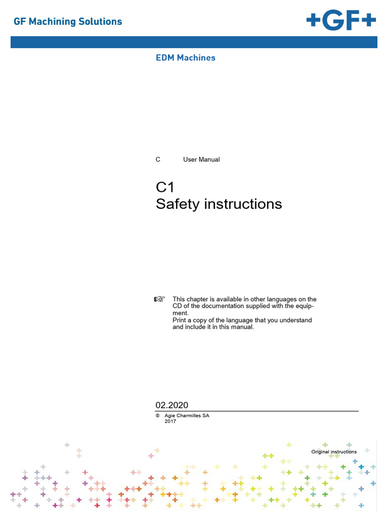 C1 Safety Instructions: EDM Machines | PDF