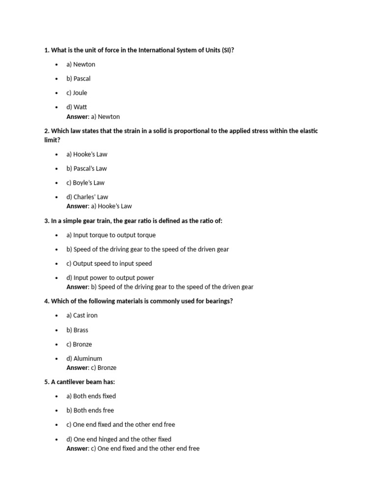 MSC Test | PDF