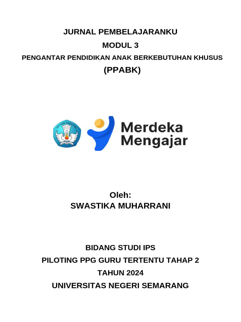 Jurnal Pembelajaran Modul3 PABK | PDF