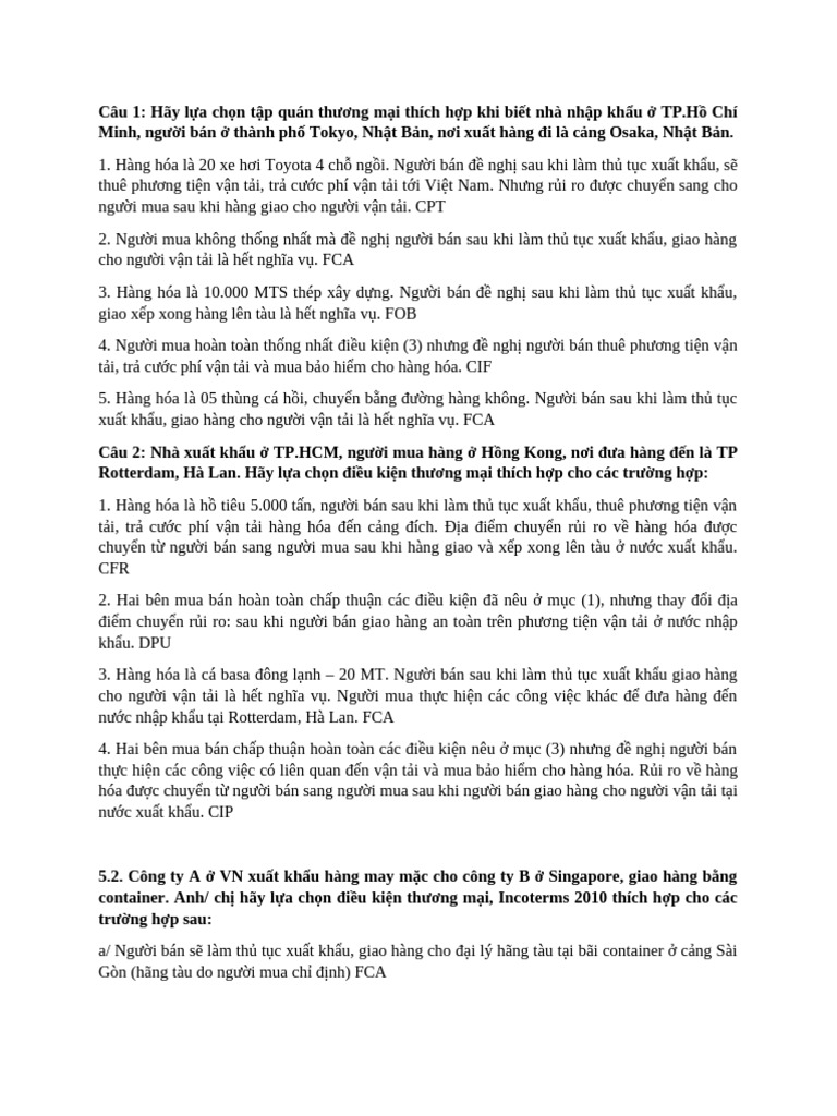 Bài Tập Gd Tmqt Sáng Nay | PDF