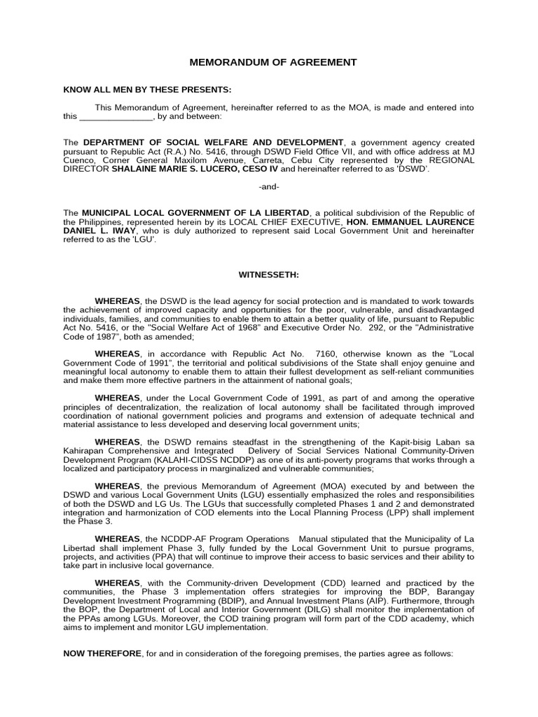 Wordfile Phase 3 MOA Template | PDF