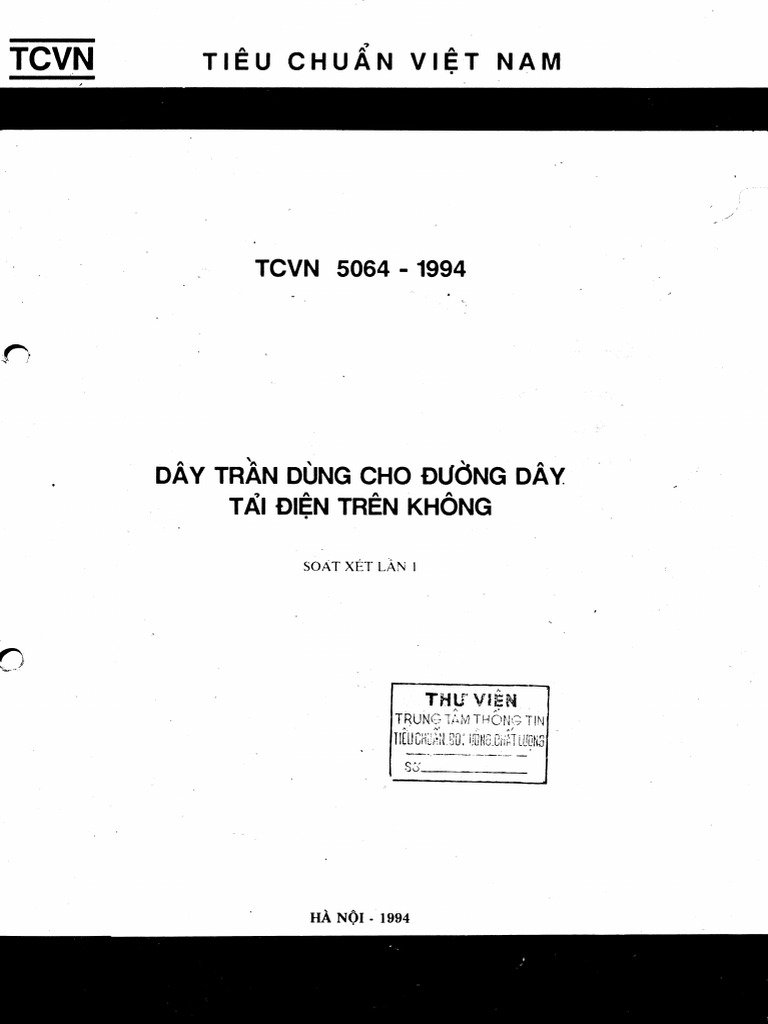 Day Tran (TCVN - 5064 - 1994) | PDF