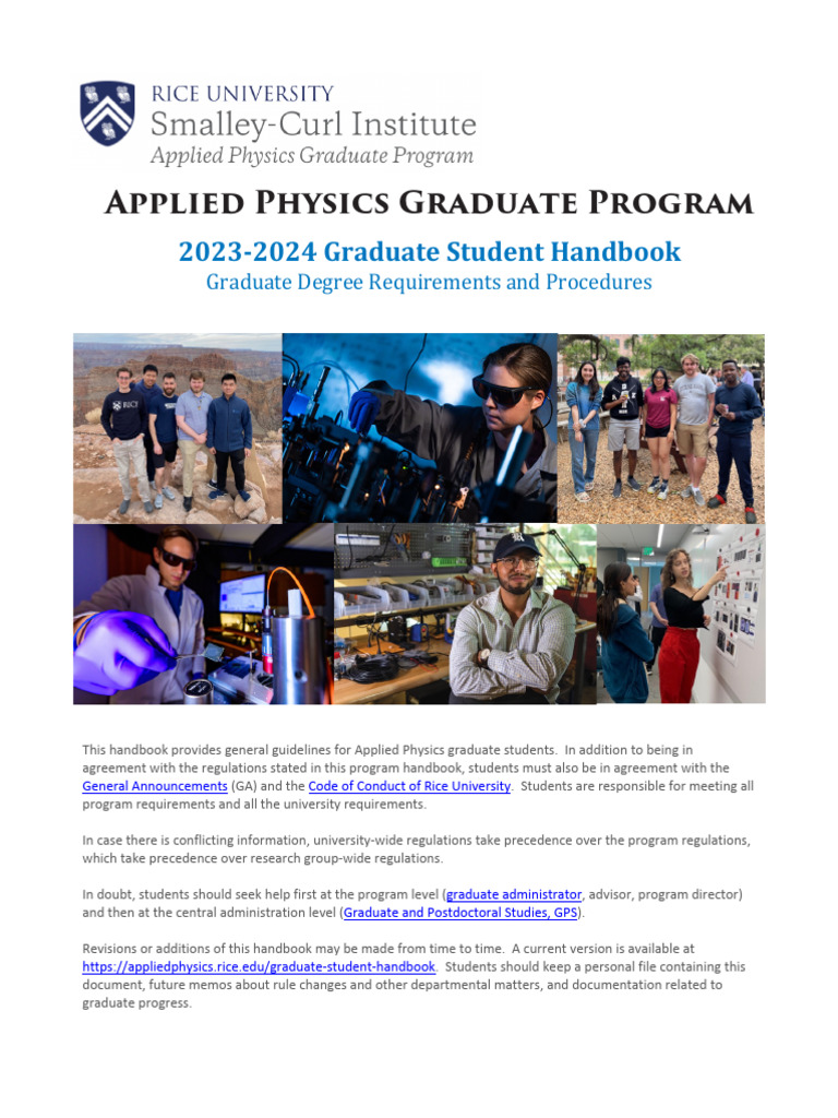 APP Handbook 2023-2024 | PDF