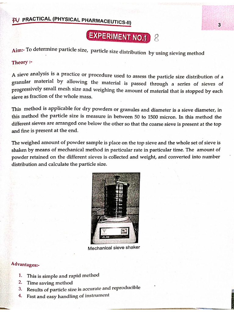 Seive Analysis | PDF