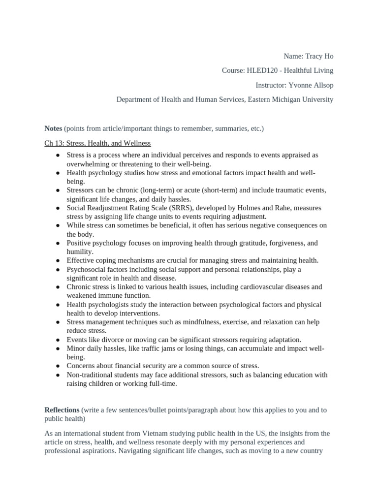 Reading Journal #3 - Tracy Ho | PDF