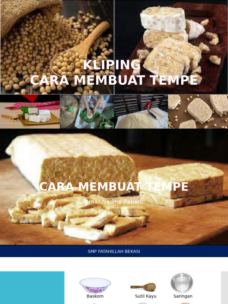 Kliping Cara Membuat Tempe | PDF
