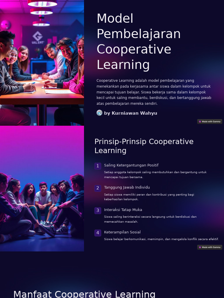 Model Pembelajaran Cooperative Learning | PDF