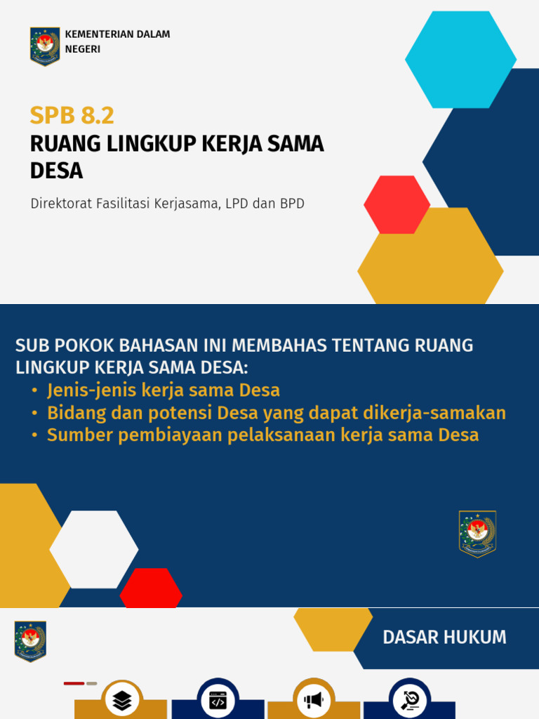 SPB 2.3 - 1 Ruang Lingkup Kerjasama Desa | PDF