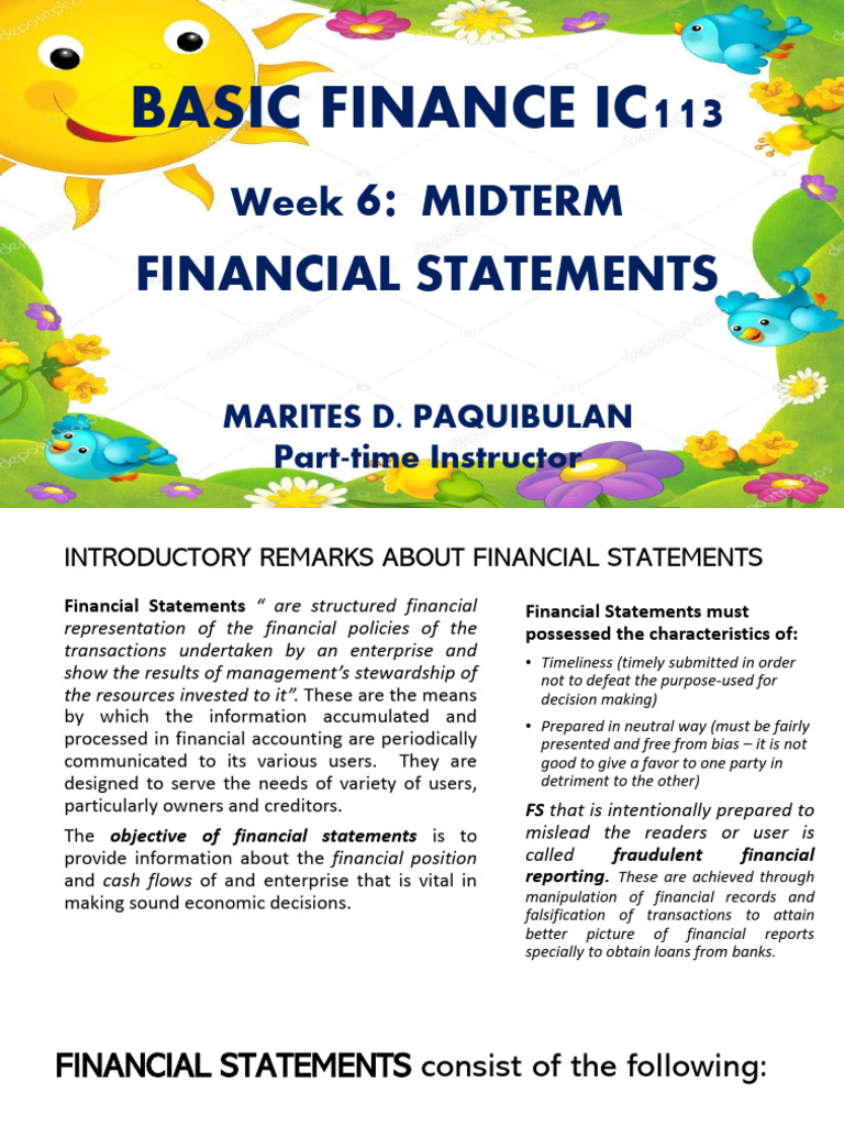 Week-6_FINANCIAL-STATEMENTS_PDF | PDF