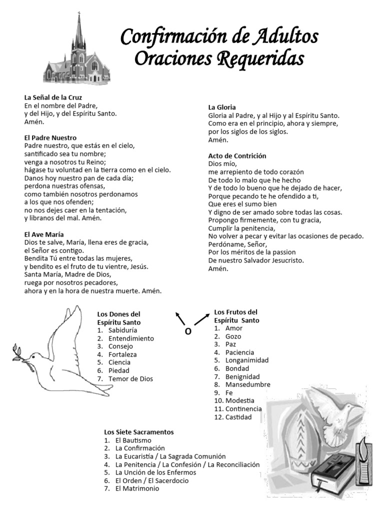Oraciones y Sacramentos Católicos | PDF
