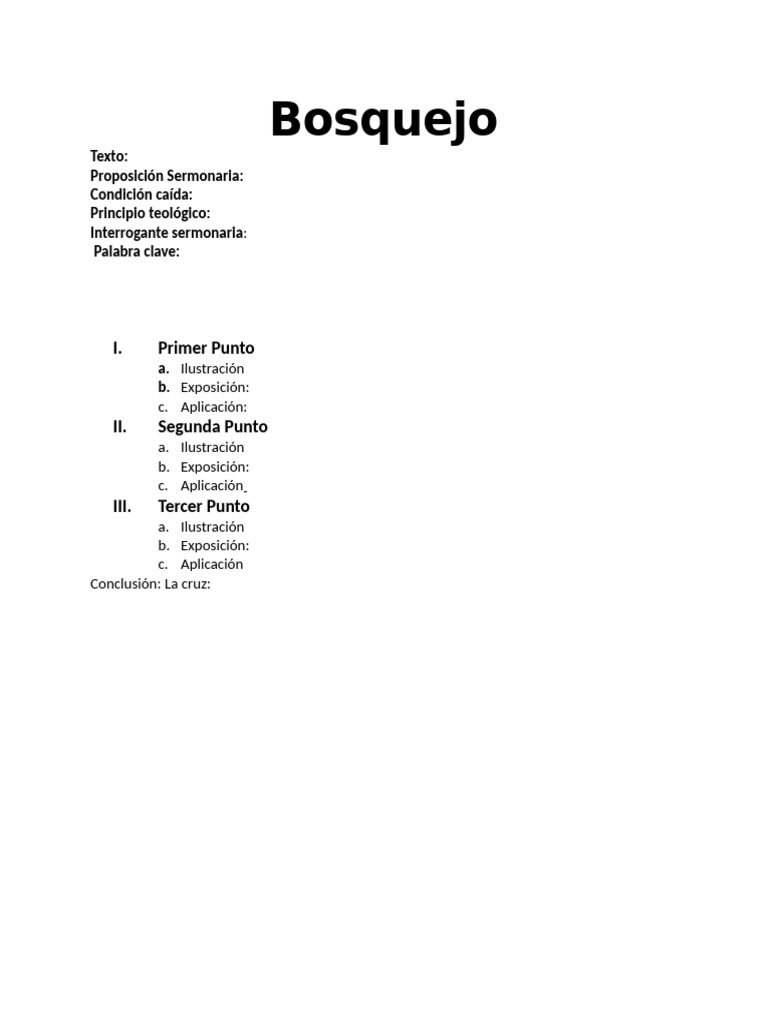 Bosquejo en Blanco | PDF