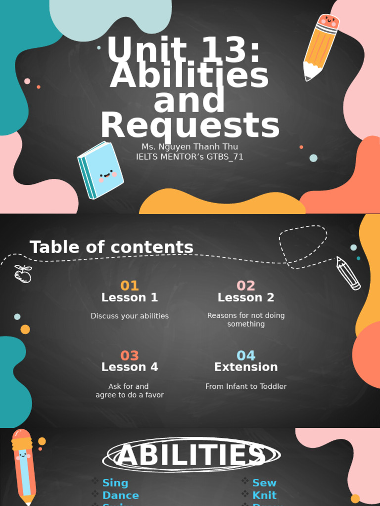 Unit 13. Abilities and Requests | PDF