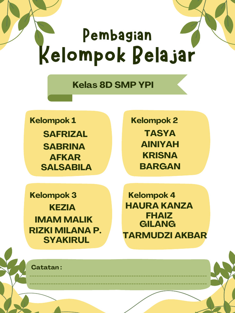 Kelompok Belajar 8D | PDF
