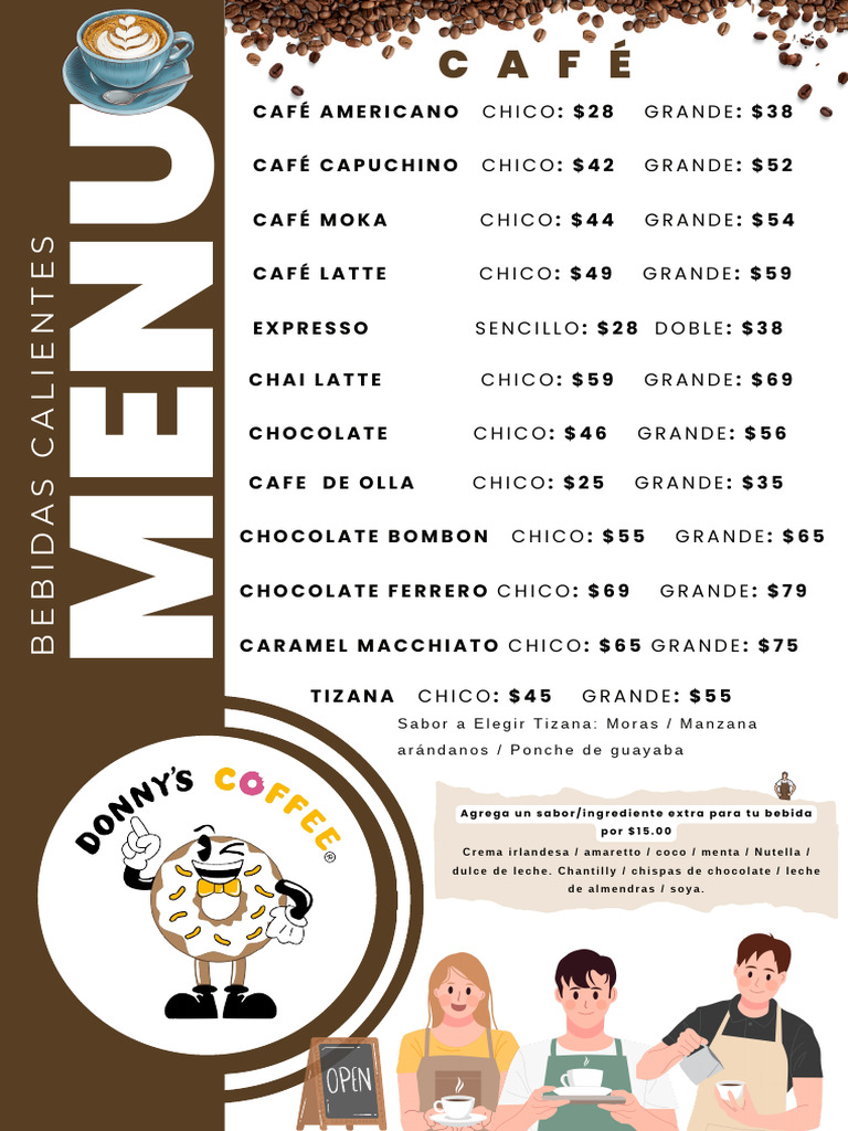 Orange White Modern Creative Waffles Menu | PDF