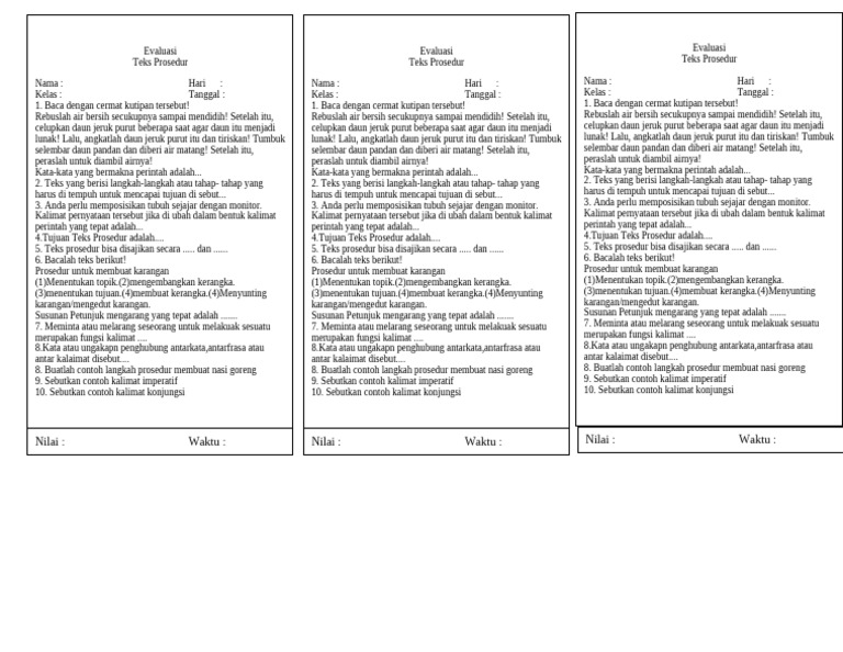 Soal Bind Evaluasi | PDF