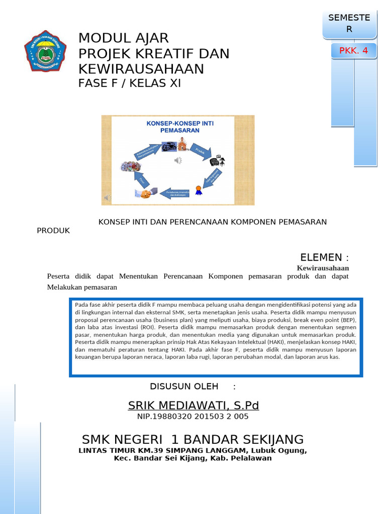 Modul Ajar Supervisi 2024 - A4 | PDF