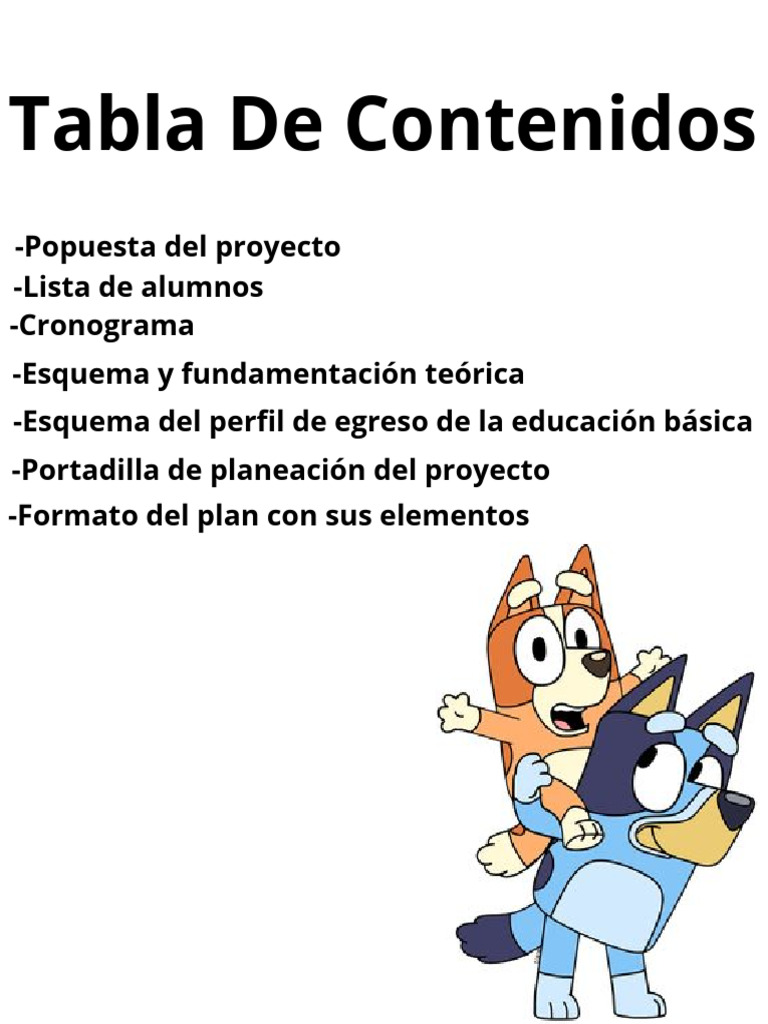 Tabla De Contenidos | PDF