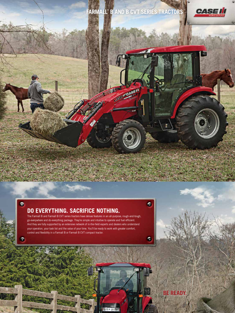 Farmall B and B CVT Series Tractors | PDF | Tractor | Loader (Equipment)