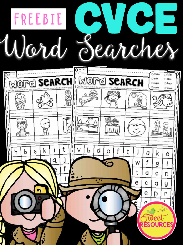 Cv Ce Word Search Puzzles Freebie | PDF
