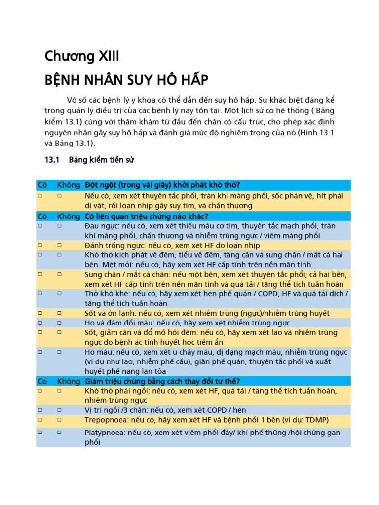 (YhocData.com) TRIỆU CHỨNG HỌC ICU CÁC BƯỚC THĂM KHÁM BỆNH NHÂN SUY HÔ HẤP | PDF