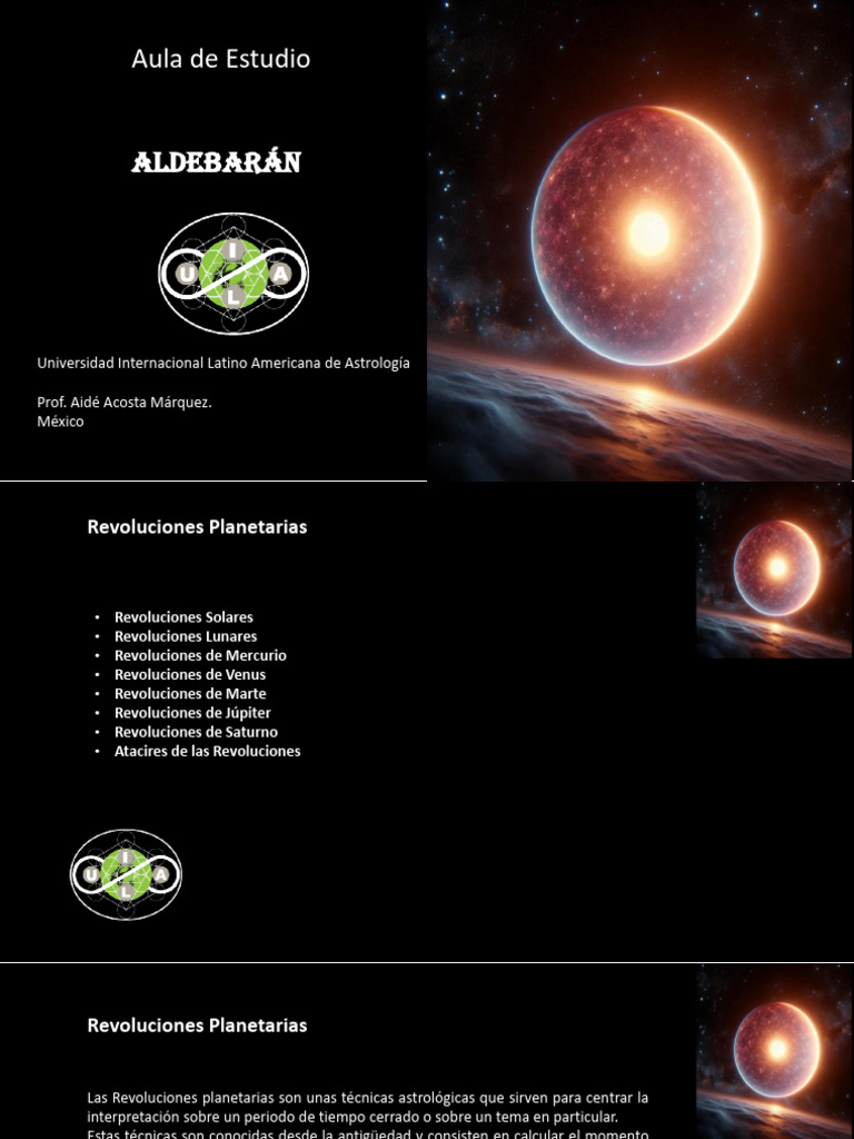 Aldebaran 1revoluciones | PDF