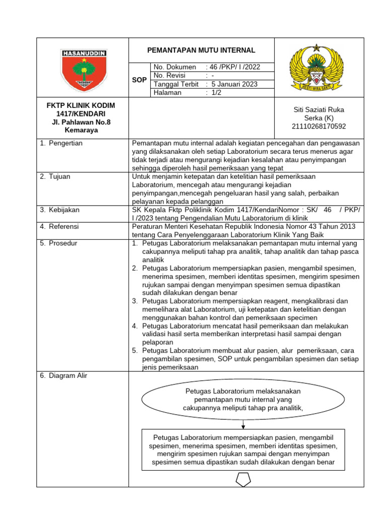 3.1.7.7 Sop Pmi | PDF