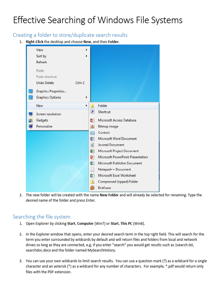 Effective Searching of Windows File Systems - Rev1 | PDF